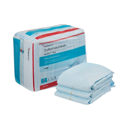 Unisex Adult Incontinence Brief Wings™ Large Disposable Heavy Absorben ...